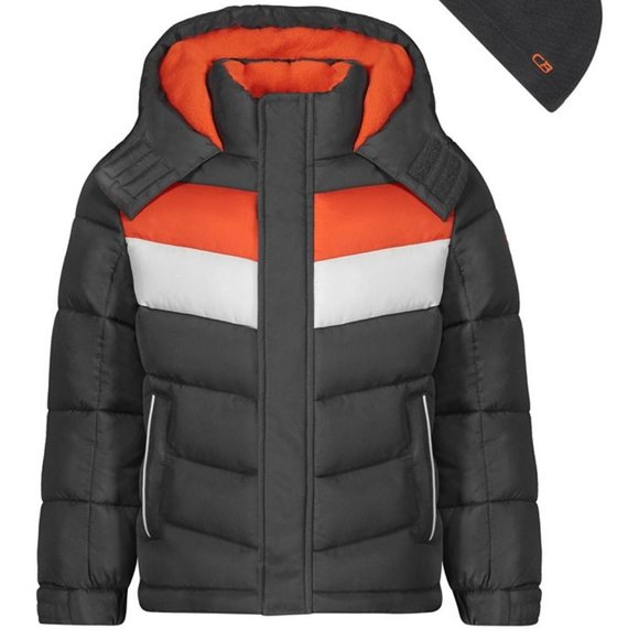 Cb Sport | Jackets & Coats | Cb Sports Boys Puffer Jacket With Ski Cap ...